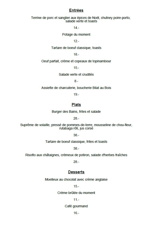 Menus